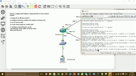 how to configure nat failover using dual isp on cisco router full video