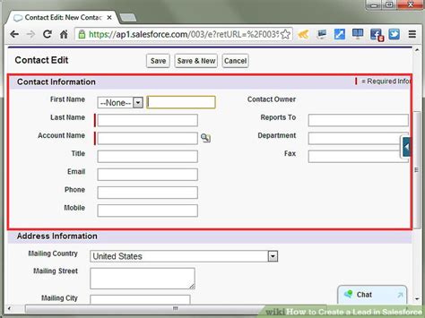 how to create a lead in salesforce 6 steps with pictures