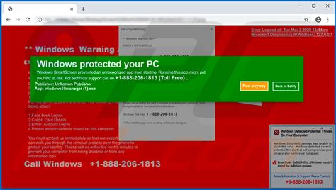 Windows Protected Your Pc Pop Up Scam Removal And Recovery Steps Updated