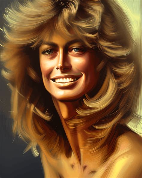 Farrah Fawcett Portrait Creative Fabrica
