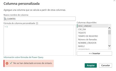 expression error no se puede convertir el valor 1 microsoft