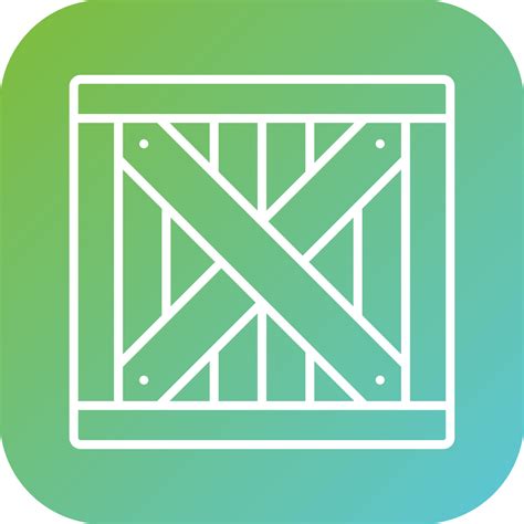 Crate Vector Icon Style 22294814 Vector Art At Vecteezy