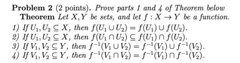solved 2 problem 2 2 points prove parts 1 and 4 of