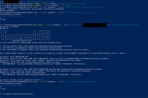 Bug Restore Failing And Unable To Insert Data · Issue 4166