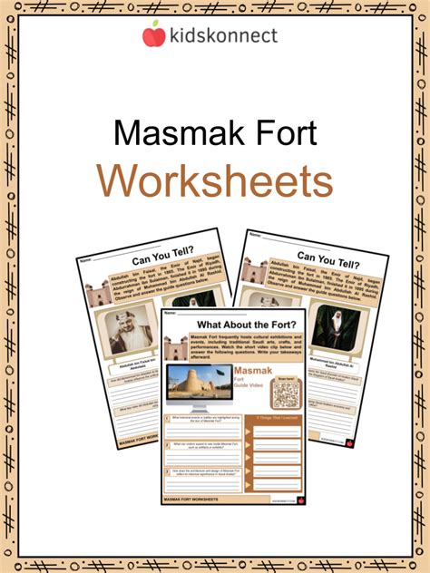 Masmak Fort Worksheets Significance Architecture History