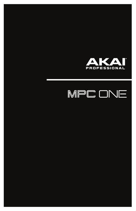 Akai MPC One User manual