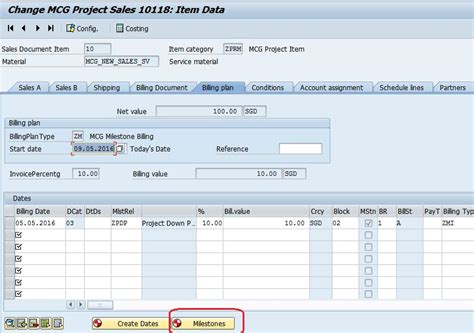 Button Milestones Greyed Out Sap Community