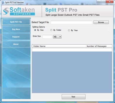 Split Outlook Pst Files Split Large Size Pst Into Small Folder Year Size