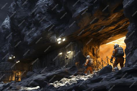 Premium Photo Astronauts On Space Mining Missions