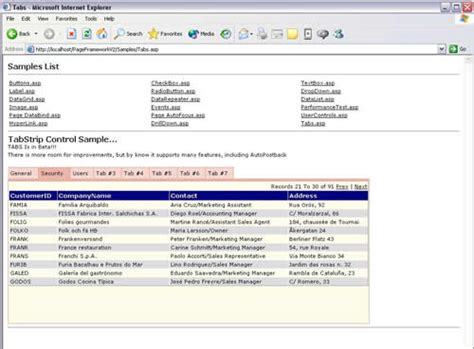 Tabs Example Make Your Classic Asp Code Work Like In Aspnet Aspnet Tutorial Developer Fusion