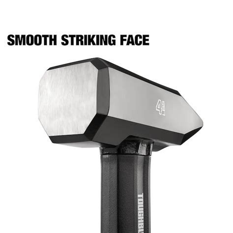 Toughbuilt 4 Lb Smooth Face Steel Head Fiberglass Blacksmith Specialty Hammer Tb H1 1bs F4 At