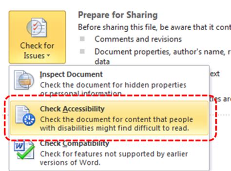 Authoring Techniques for Accessible Office Documents: Microsoft Word ...