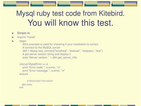 PPT Discovering Ruby PowerPoint Presentation Free Download ID