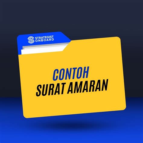 Contoh Surat Amaran Strategist Onboard