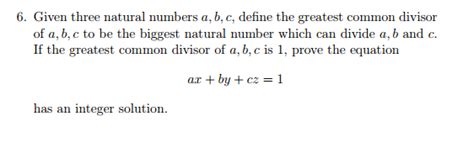Solved Given Three Natural Numbers A B C Define The Chegg