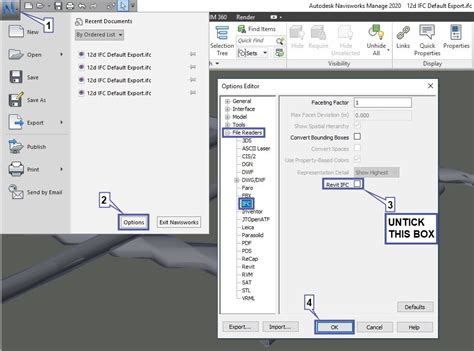Ifc File Export Distorted Jagged Objects In Navisworks 2020 12d Wiki