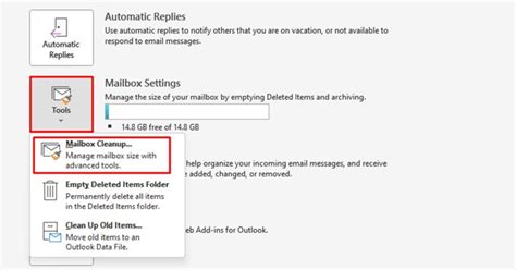 16 tips to reduce your outlook mailbox size