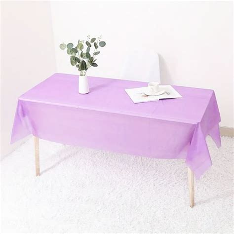 Купити Скатертина одноразова лілова макарун розмір 137 183 см 14360 в інтернет магазині