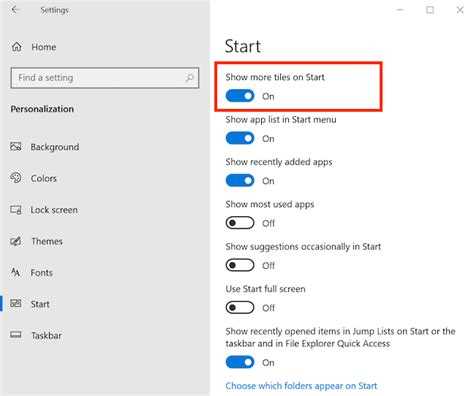 How To Show More Tiles On The Start Menu In Windows Digital Citizen