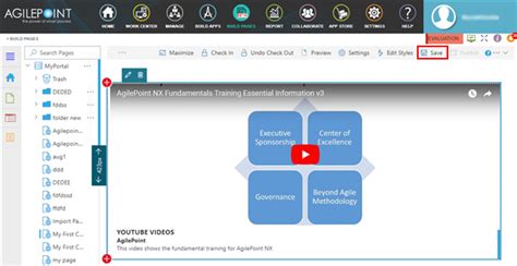 example embed card widget in page builder