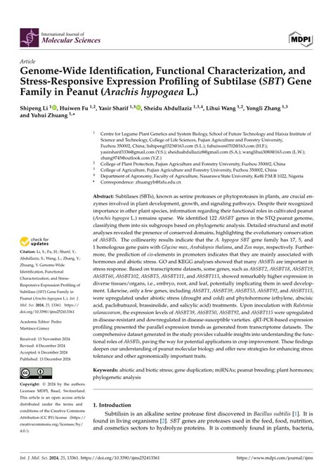 Pdf Genome Wide Identification Functional Characterization And