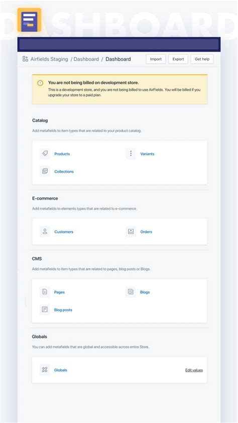 Airfields Extend Your Store With Cms Functionality And Custom Metafields Shopify App Store