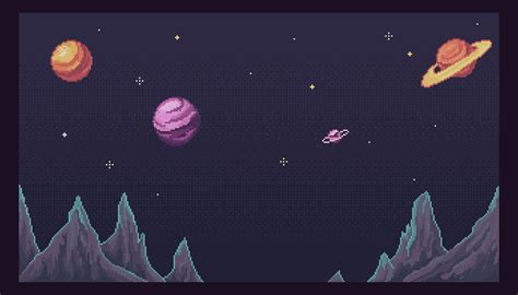 Pixel Asset Pack For Space Game 8 Images Behance
