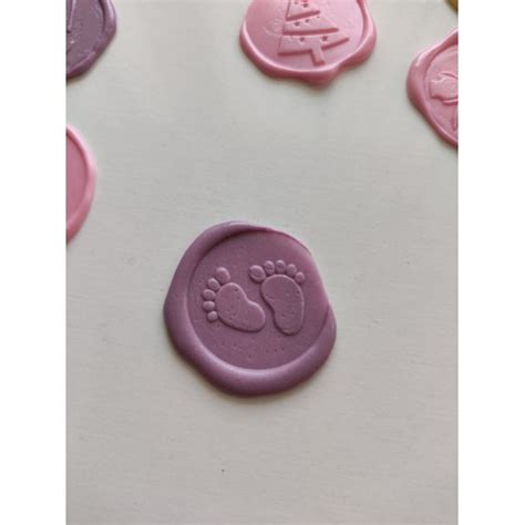 Метален печат за восък бебешки крачета