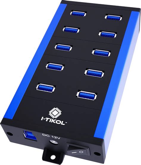 Amazon Com Ports Powered USB Hub Gbps High Speed Expander With V A W MA Power