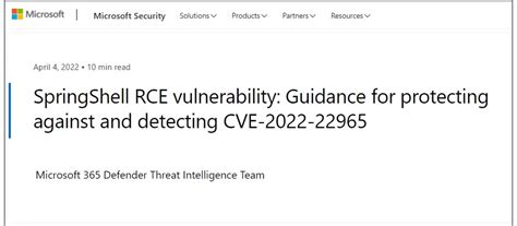 駭客企圖開採微軟雲端服務上的SpringShell漏洞 iThome