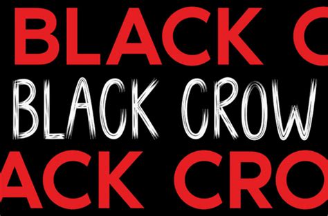 Black Crow Font Creative Fonts