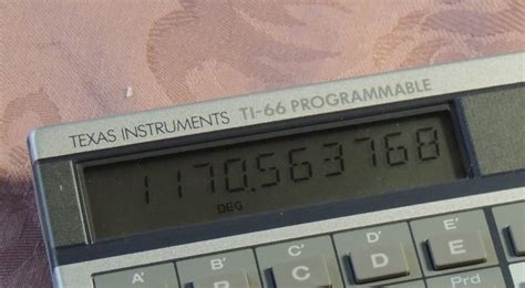 Calculator Museum Texas Instruments Ti 66