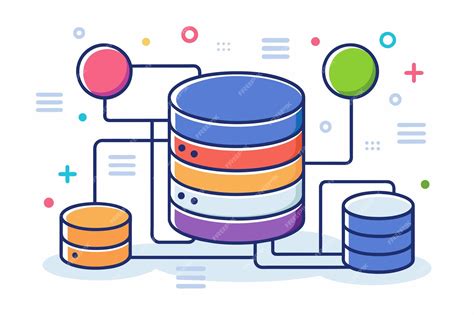 Premium Vector A Stack Of Various Colorful Data Elements Arranged