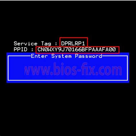 How To Unlock Dell Without Any Suffix With Ppid Code Bios