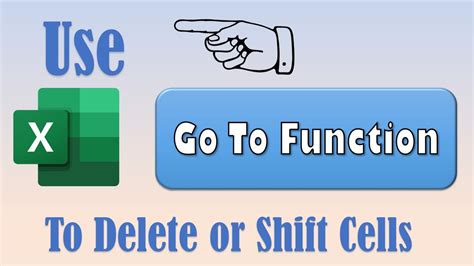 Shift Cells Left Using Go To Function Gun Wardhan Aditya Youtube