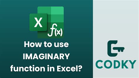 How To Use IMAGINARY Function In Excel Codky