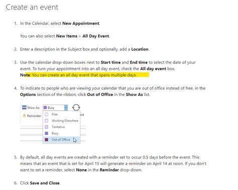 Outlook Multi Day Events Cascade Event Through The Hours On My Calendar Instead Of Header Outlook Multi Day Events Cascade Event Through The Hours On My Calendar Instead Of Header
