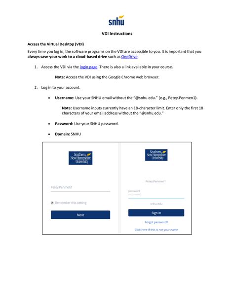 VDI Instructions VDI Tutorial VDI Instructions Access The Virtual Desktop VDI Every Time