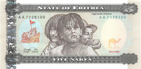Eritrea Nakfa Unc Pefix AA ERIPN Eritrea Prefix AA