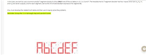 Solved In This Part We Want To Use A Common Anode Segment Chegg