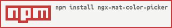 GitHub Kovrichard Ngx Mat Color Picker