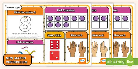 Number 8 Minibeasts Modelling Dough Mats Profesor Hizo