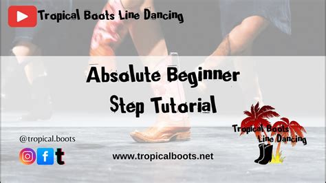 Absolute Beginner Line Dance Step Tutorial - YouTube