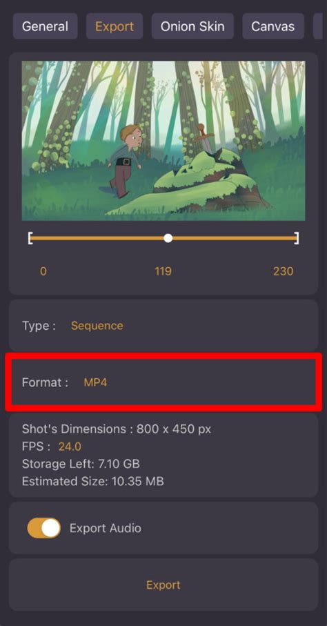 Video Export Callipeg