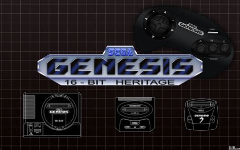 sega genesis 16 bit heritage wallpaper by blueamnesiac on deviantart