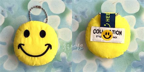 스마일 로고 얼굴 인형 키링 후루츠패밀리