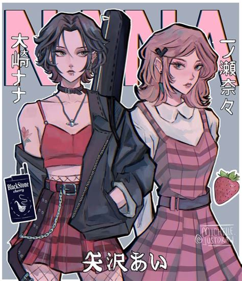 Nana X Hachi Fanart Arte Lindo Pareja Bocetos Bonitos Dibujos Bonitos