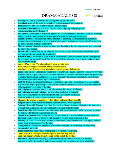 Drama Analysis Pdf