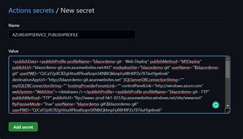 Deploying A Blazor Server Side Application To Azure App Service Using