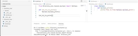 Modulenotfounderror No Module Named Directoryone Python Help